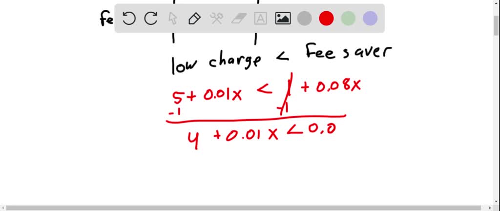 SOLVED:A bank offers two checking account plans. The monthly fee and ...
