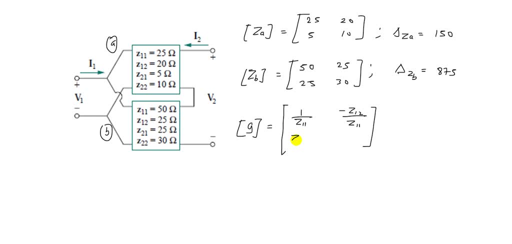 The Two Port Networks Of Fig 1750 Are Connected In Series A Determine The Impedance 7820