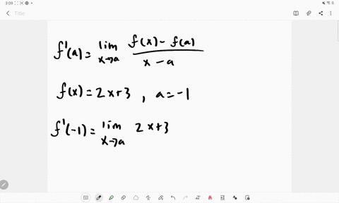 ⏩SOLVED:Use the basic definition of f^'(x) as a limit to calculate ...