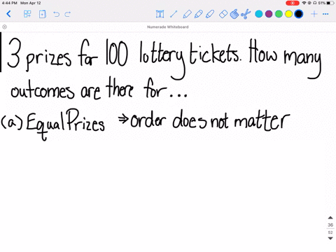 ⏩SOLVED:At a lottery, 100 tickets were sold and three prizes are to ...