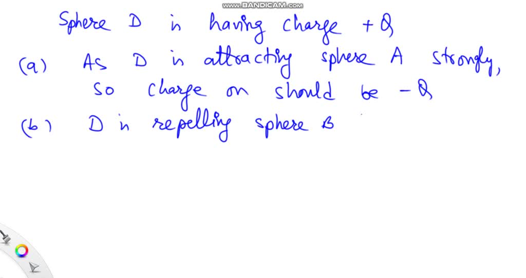 SOLVED:Four lightweight, plastic spheres, labeled A, B, C, and D, are ...