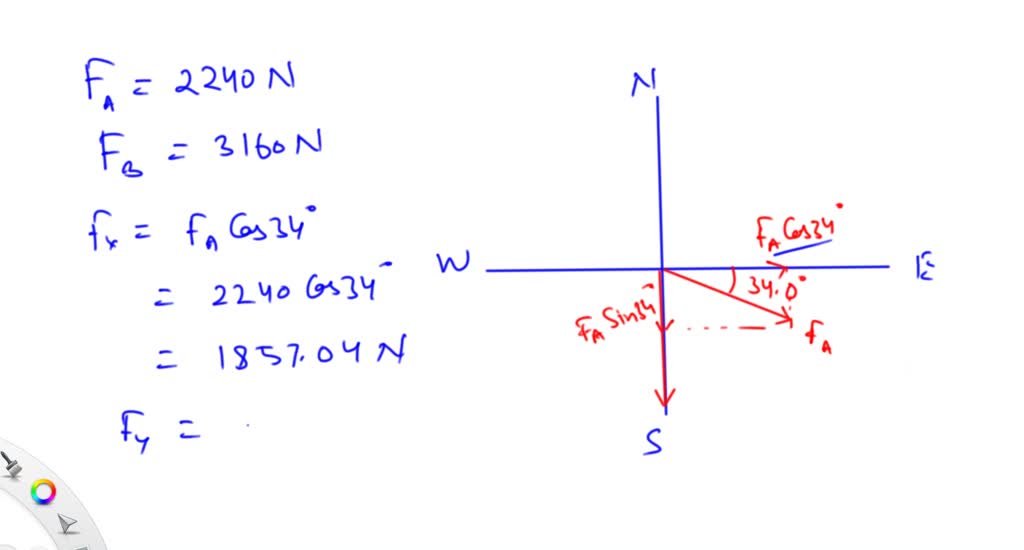 role in this problem. Two forces are applied to a tree stump to pull it ...