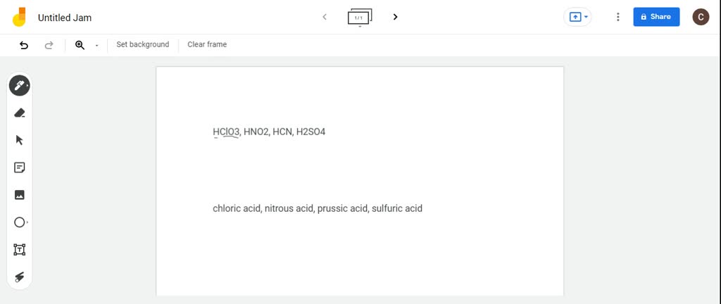 Name The Following Acids AcidHBr aq HCIO3 aq HzS aq SolvedLib