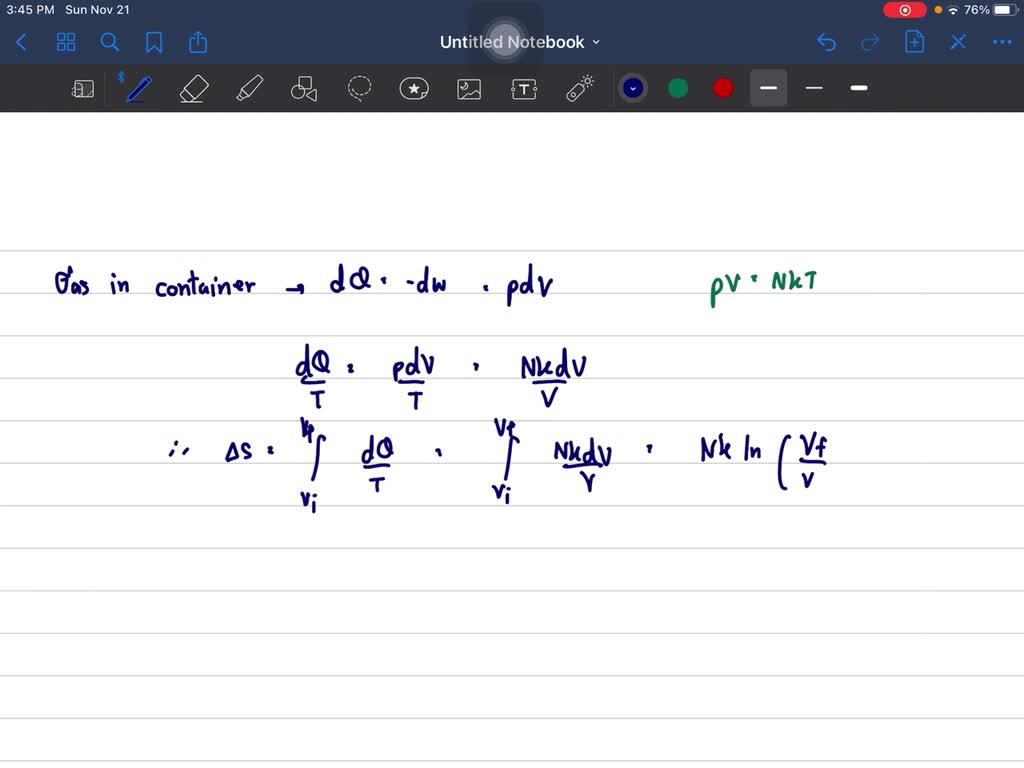 Calculate the entropy of mixing ΔSmix,id for an ideal solution that ...