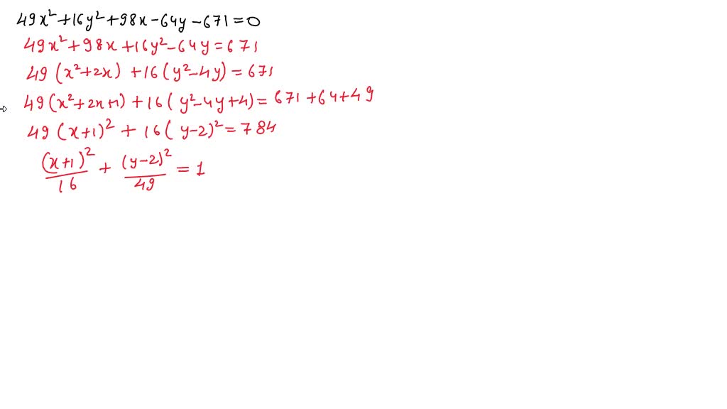 In Exercises 51-60, convert each equation to standard form by ... In Exercises 51-60, convert each equation to standard form by ...