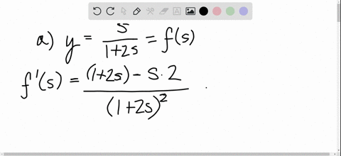 SOLVED:11-14 Find the differential of each function. (a) y=s /(1+2 s ...
