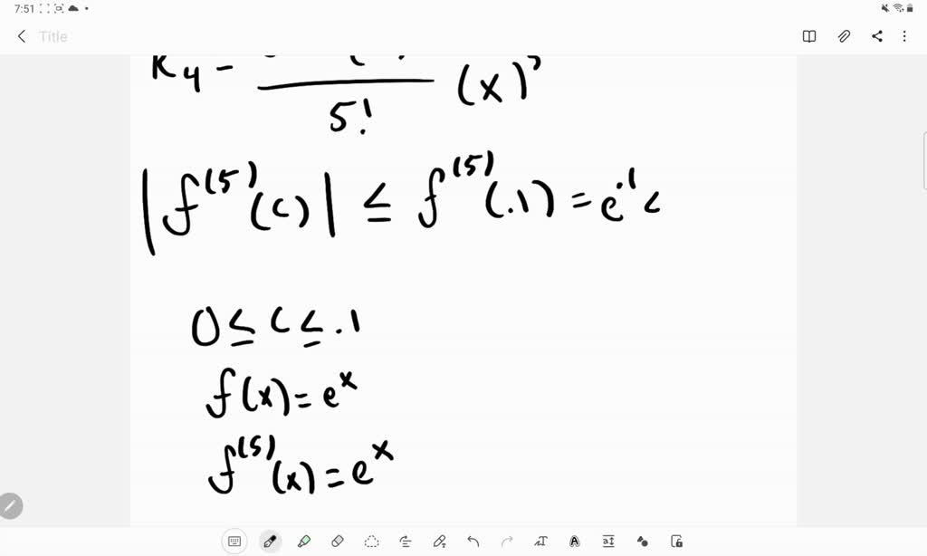 SOLVED Let F x 1 4 x 2 And Consider The Fourth degree Taylor