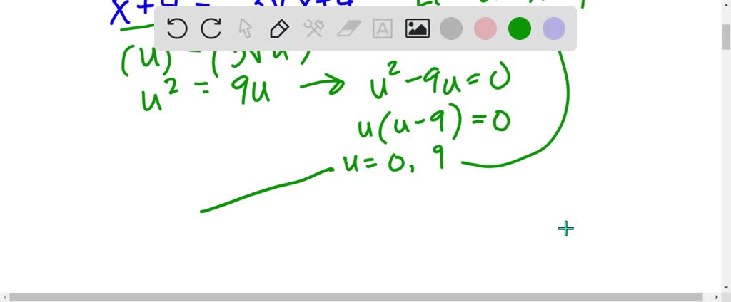SOLVED: Use a u -substitution to solve each radical equation. x+4-3 √ ...