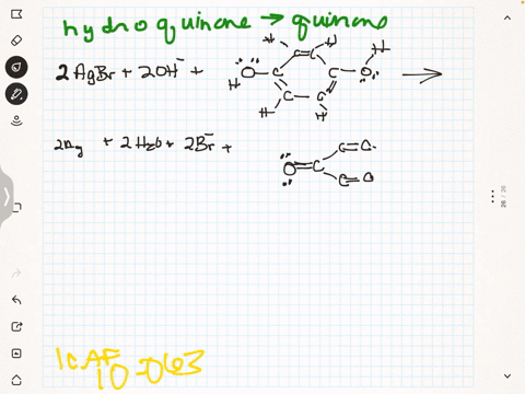 ⏩SOLVED:The hydroquinone molecule can be converted to the quinone ...