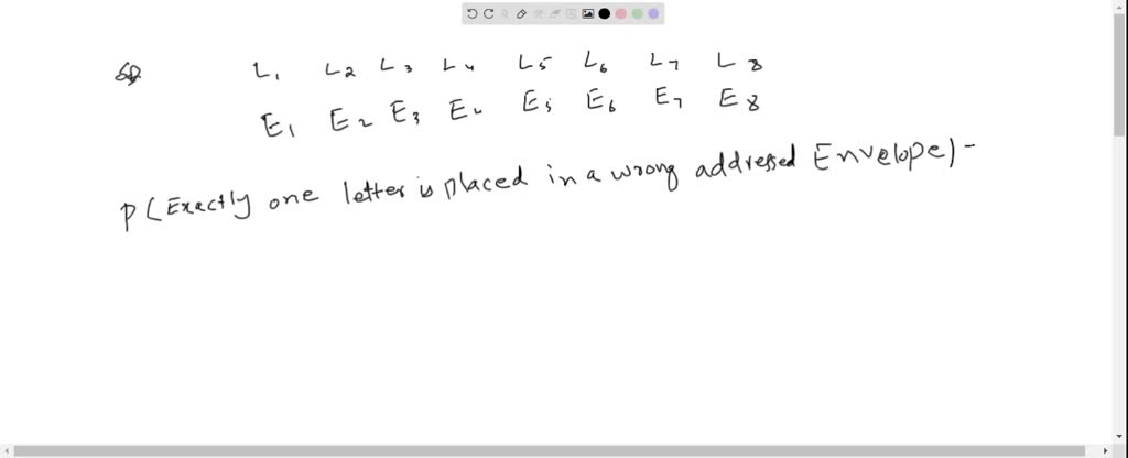 SOLVED:There are four letters and four directed envelopes. The number ...