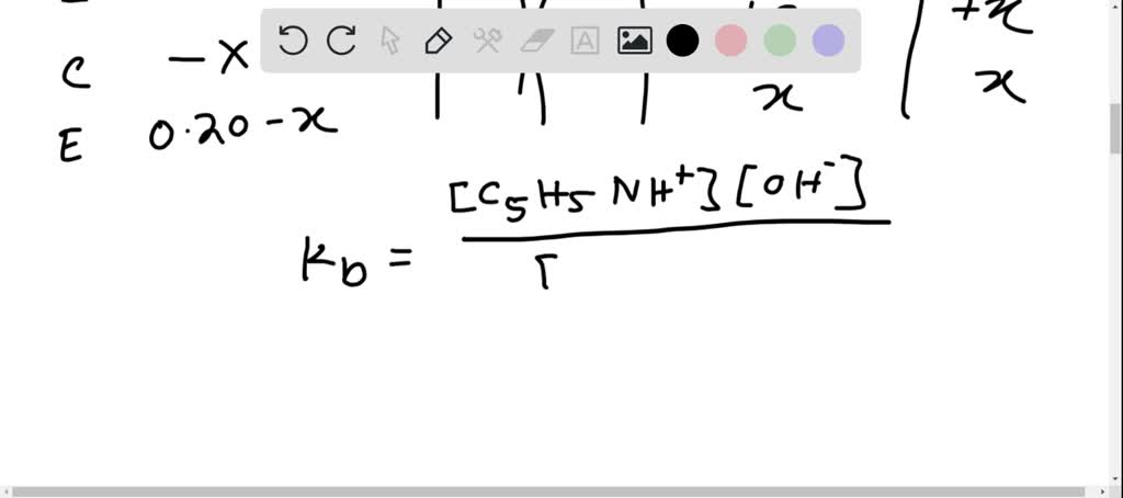 SOLVED: Pyridine, C5H5N, is a bad-smelling liquid that is a weak base ...