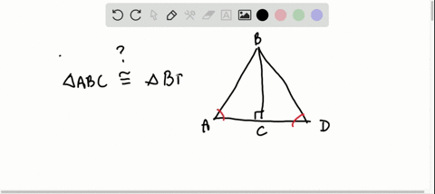 SOLVED:In Exercises 3-6, decide whether enough information is given to prove that the triangles ...