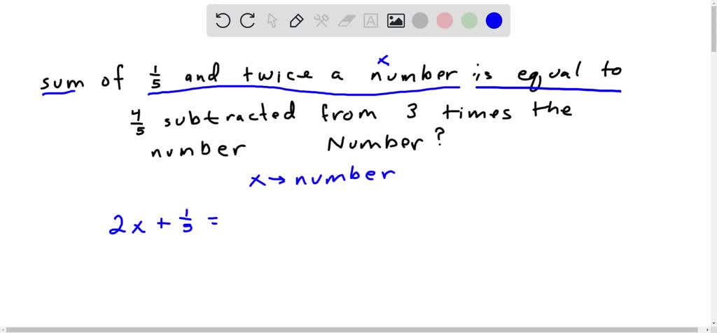 SOLVED: The sum of 35 and a certain number is divided by 4 the result is equal to double the ...