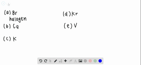 SOLVED:Classify each of the following fourth-row elements as an alkali ...