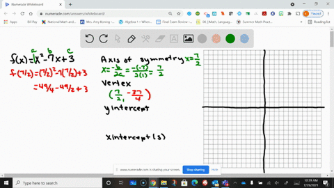 SOLVED:Sketch a graph of the quadratic function and give the vertex, axis of symmetry, and ...