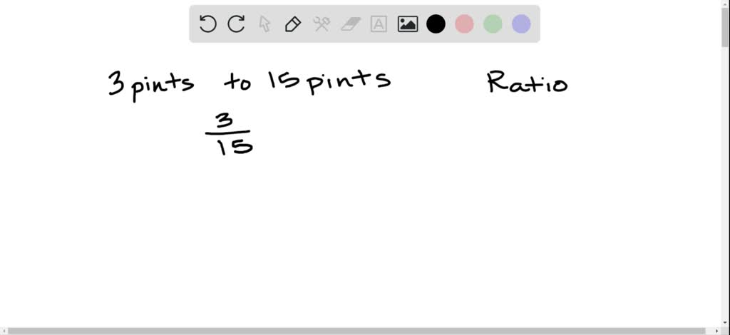 SOLVED:Write the comparison as a ratio in simplest form using a fraction, a colon (:), and the ...