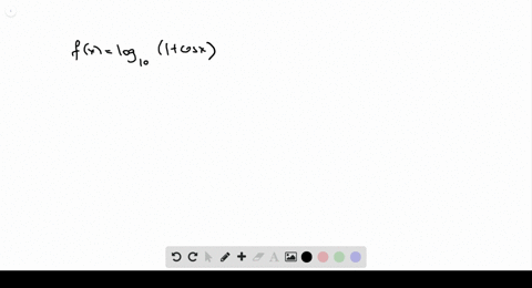 ⏩SOLVED:Differentiate the function. f(x) = log10 (1 + cosx) | Numerade
