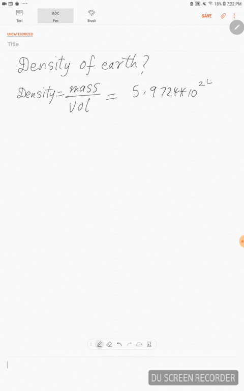 SOLVED:Determine the average density of Earth. What data did you use ...
