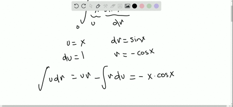 SOLVED:Evaluate the following integrals using integration by parts. ∫0^π x sinx d x