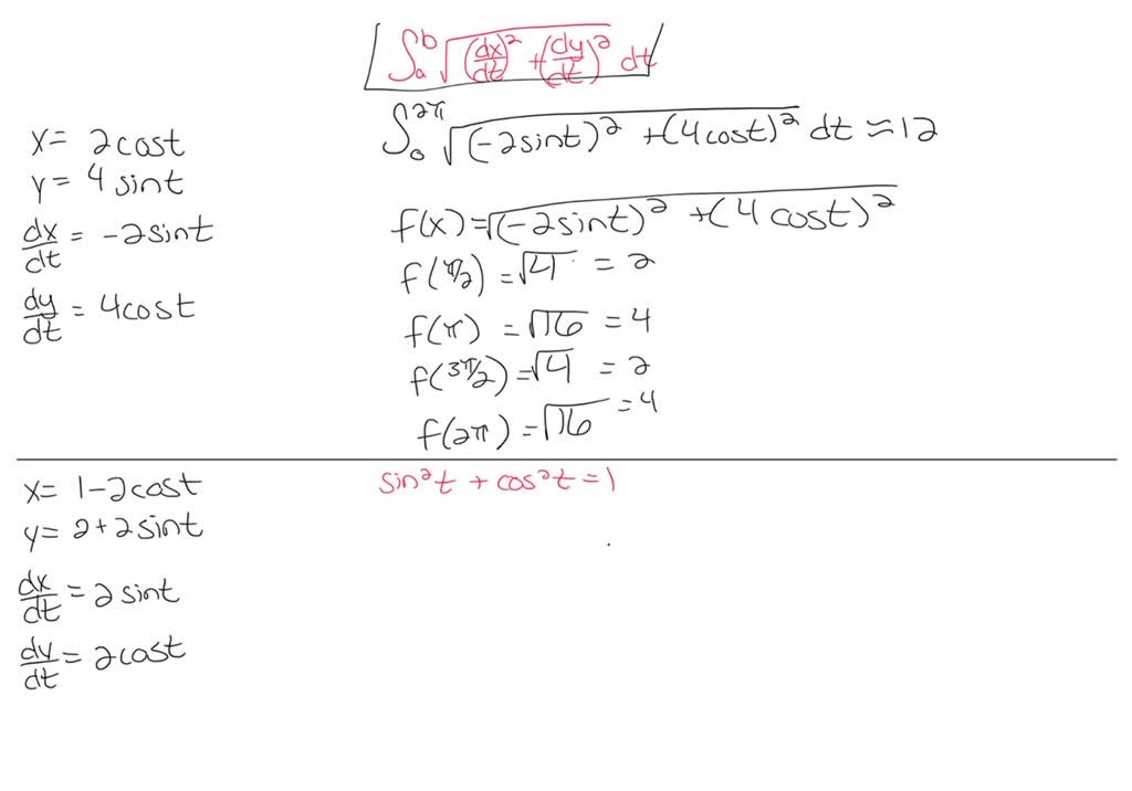 SOLVED:a) plot the curve defined by the parametric equations and (b) estimate the arc length of ...