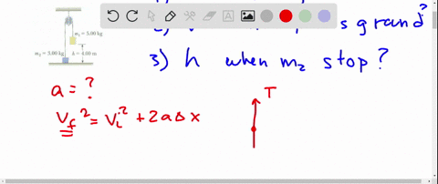 SOLVED:Two objects are connected by a light string passing over a light ...