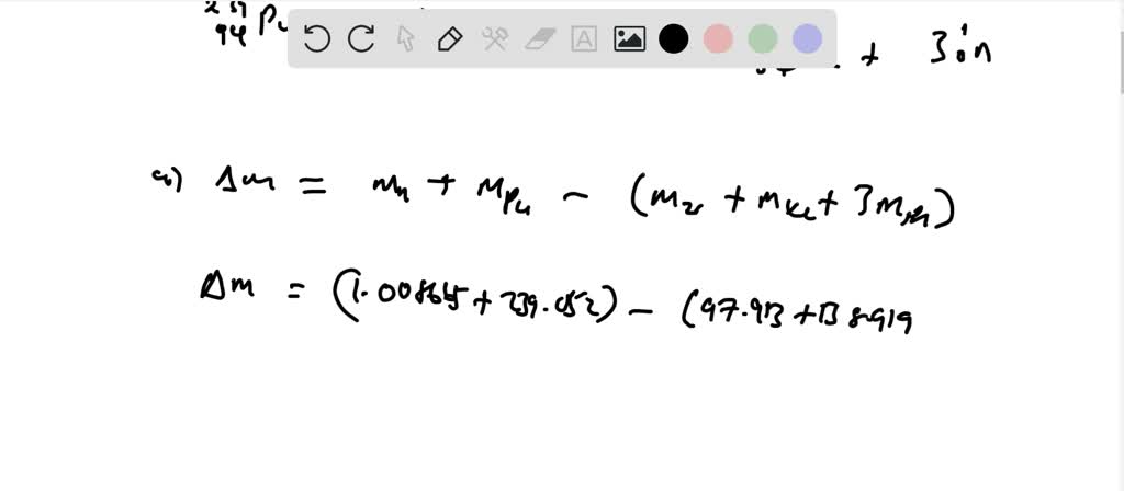 SOLVED:When ^239 Pu is used in a nuclear reactor, one of the fission ...