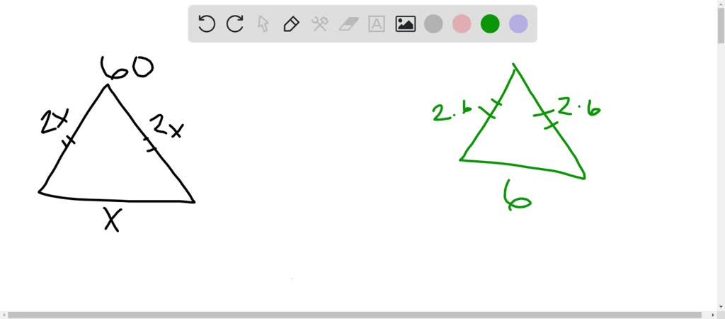 Six identical isosceles triangles are arranged as shown in the figure ...