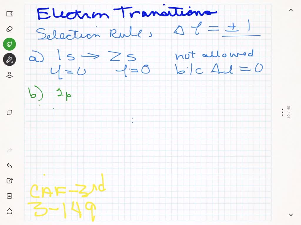 Solved When An Electron Makes A Transition Between Energy Levels Of A