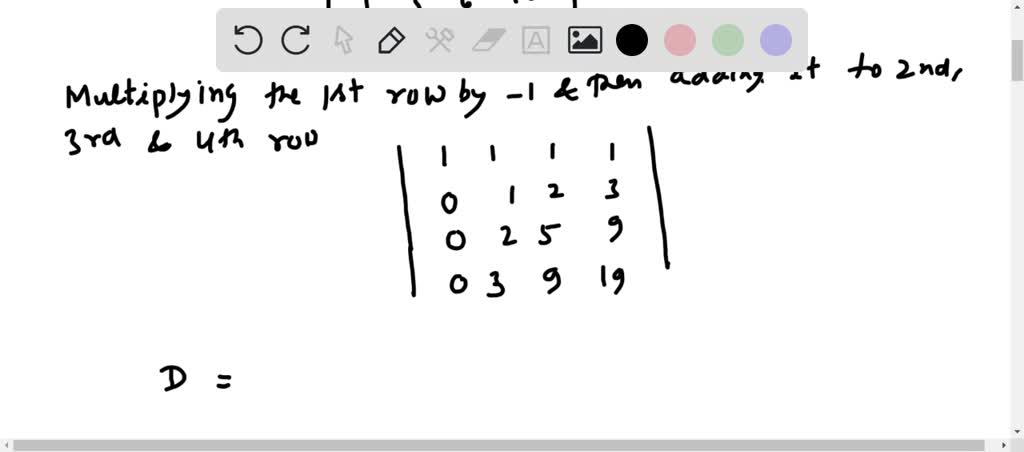 SOLVED:Evaluate the determinants by reducing them as shown in Example 4 and using the Laplace ...