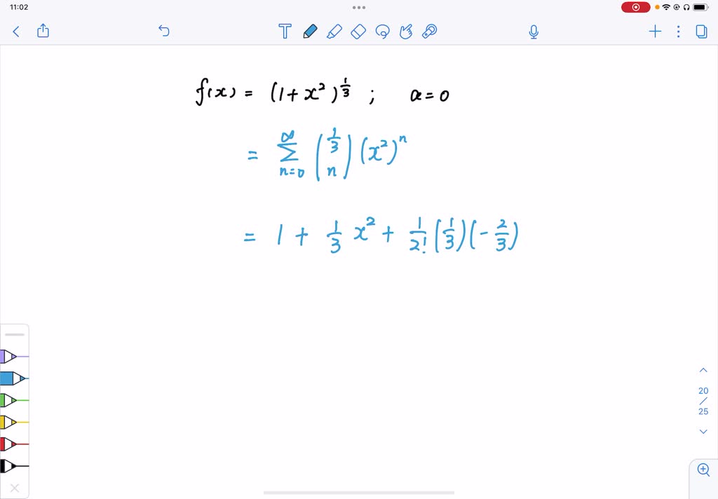 SOLVED:(a) write power series for f(t) and g(t) expanded about t=0, and ...