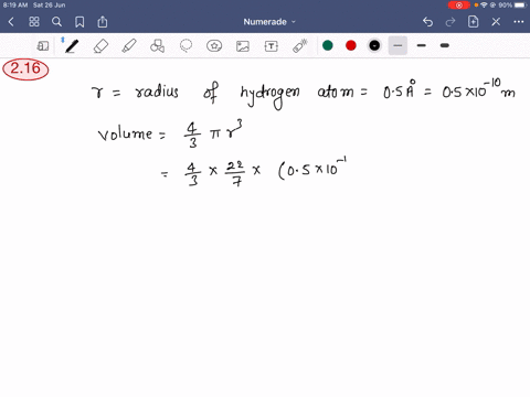 SOLVED:The unit of length convenient on the atomic scale is known as an ...