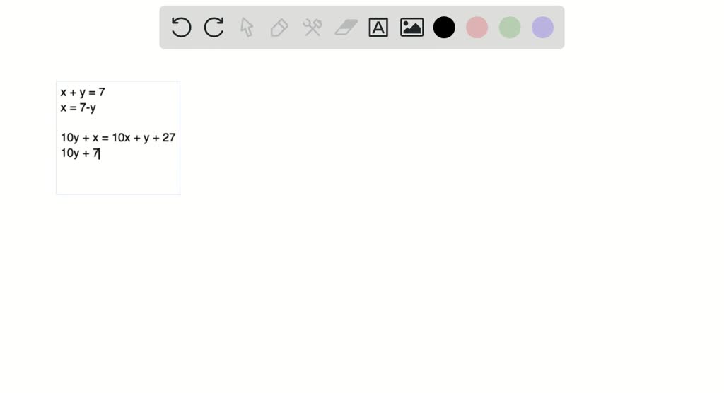 SOLVED:The sum of the digits of a two-digit number is 7. When the digits are reversed, the ...