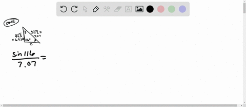 SOLVED:The measures of two sides and an angle are given. Determine whether a triangle (or two ...