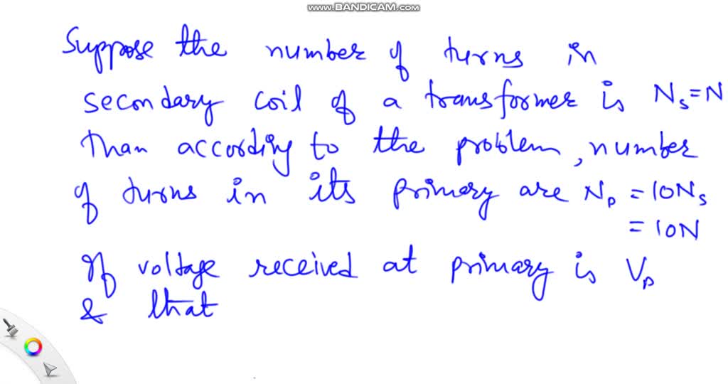 SOLVED:Why does a transformer whose primary coil has 10 times as many ...
