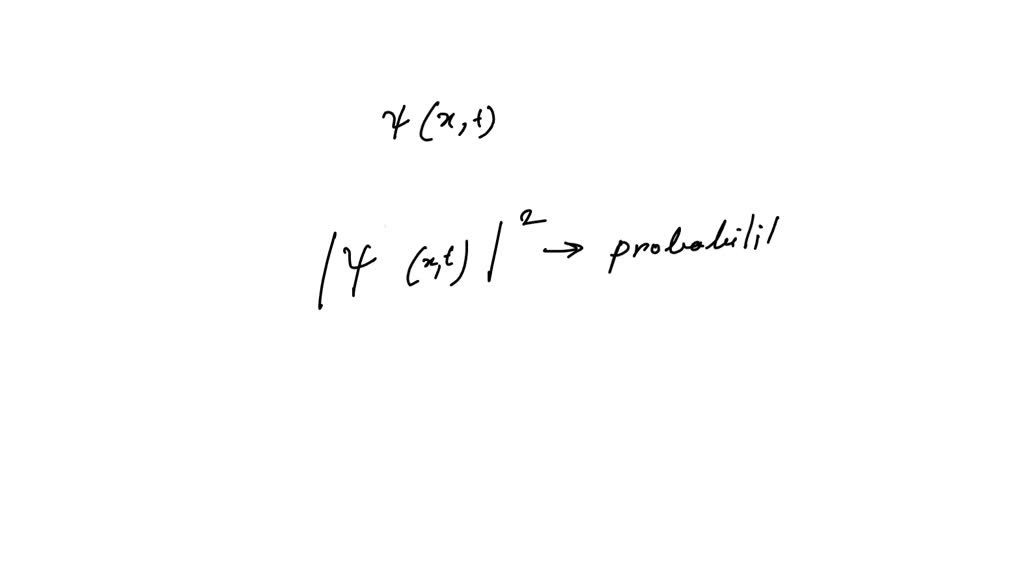 SOLVED: Cuál es la unidad fisica de una función de onda, Ψ(x, t ...