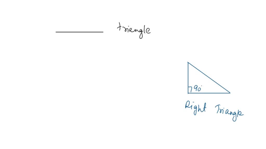 ⏩SOLVED:Fill in the blank. Any triangle without a right angle is ...