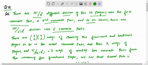 SOLVED:A basketball team consists of 6 frontcourt and 4 backcourt ...
