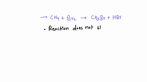 SOLVED:When a mixture of methane and bromine vapor is exposed to light ...