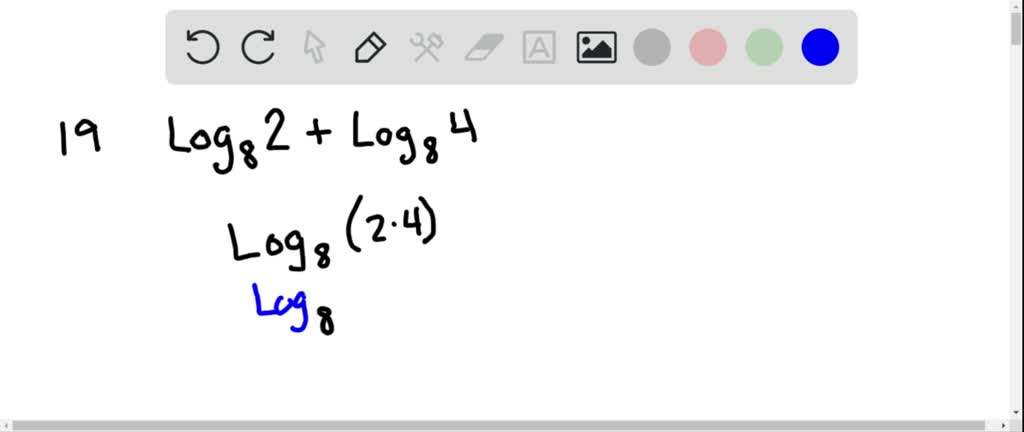 SOLVED:Use properties of logarithms to find the exact value of each expression. Do not use a ...