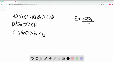 SOLVED:Consider the ionic compounds KF, NaCl, NaBr, and LiCl. (a) Use ...