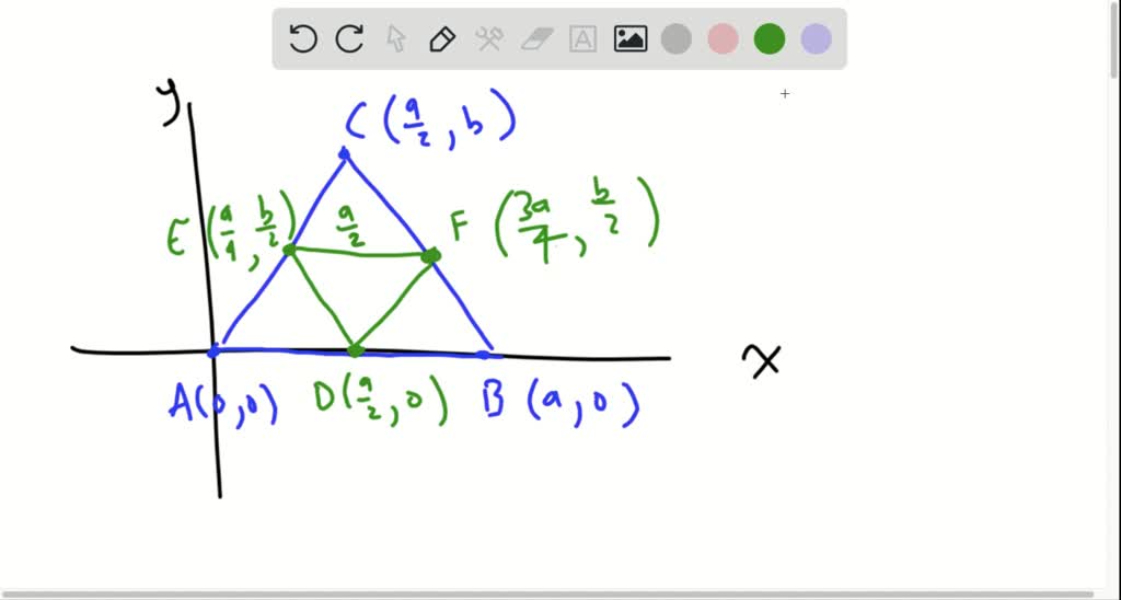 SOLVED:Write a coordinate proof for each statement. The three segments ...