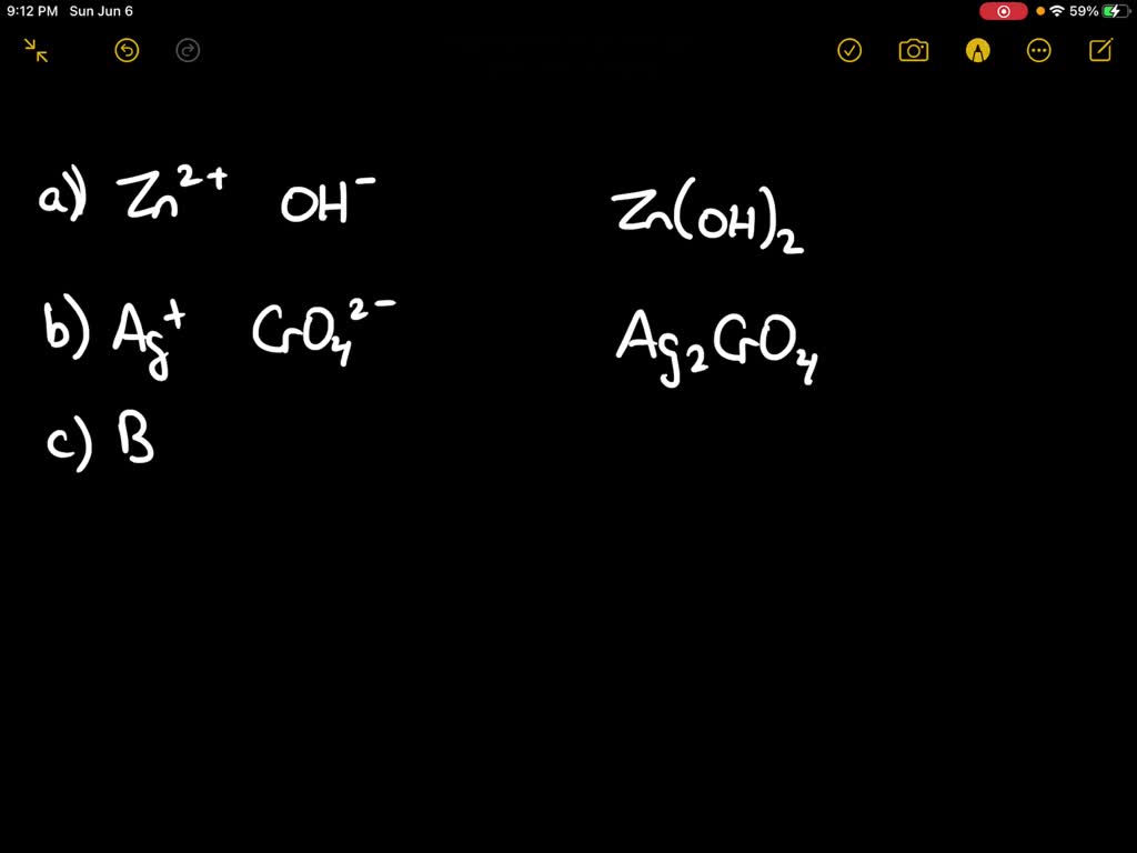 SOLVED:Write formulas for the ionic compounds formed from (a) Zn^2+ and hydroxide ion, (b) Ag ...