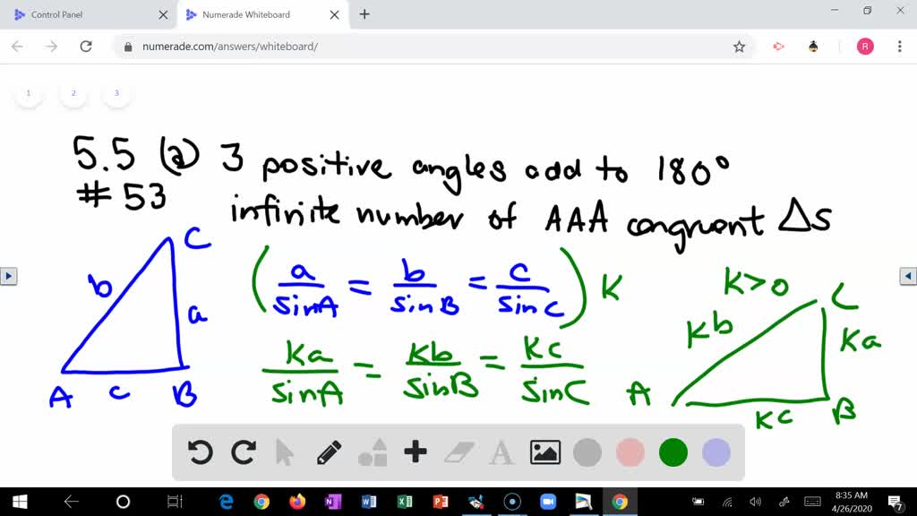 SOLVED:(a) Show that there are infinitely many triangles with AAA given ...