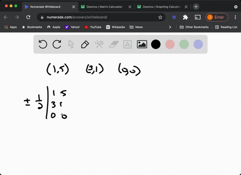 SOLVED:Use a determinant to find the area of the figure with the given vertices. (Graph can't copy)