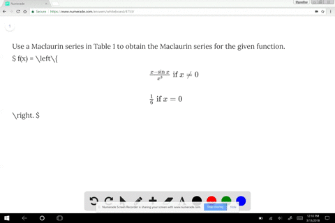 ⏩SOLVED:Use a Maclaurin series in Table 1 to obtain the Maclaurin… | Numerade