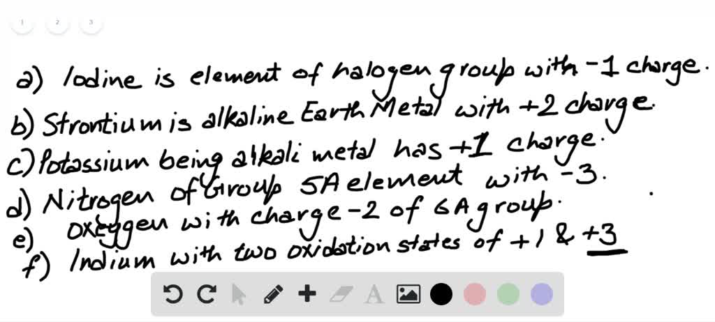SOLVED:Predict the charge on the monatomic ions formed from the following atoms in binary ionic ...