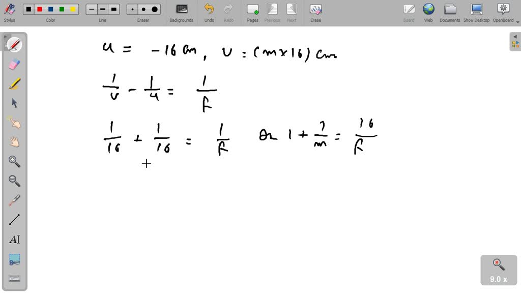 SOLVED:An object is kept at a distance of 16 cm from a thin lens and ...