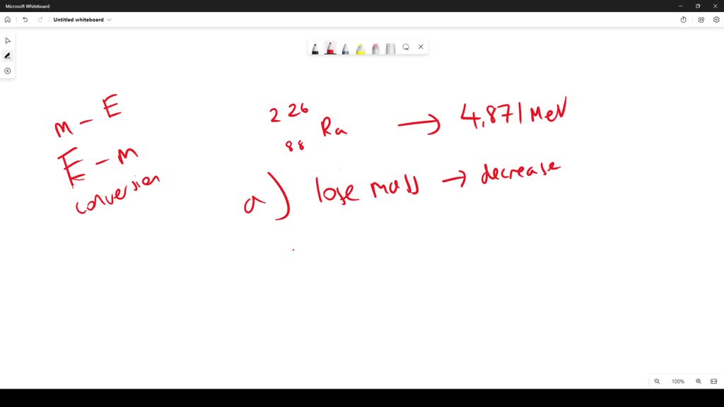 SOLVED:Think & Calculate The alpha decay of 88^226 Ra releases 4.871 ...