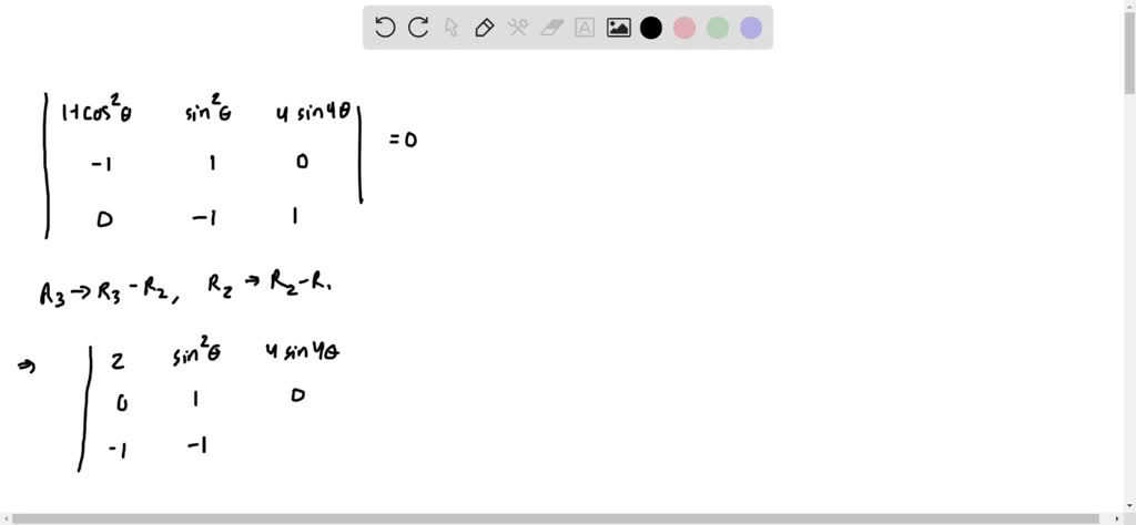 SOLVED:The value of \theta, lying between \theta=0 and \theta=\frac{\pi}{2} and satisfying the ...