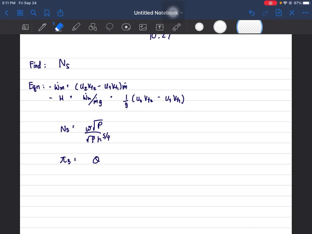 SOLVED:Write the turbine specific speed in terms of the flow coefficient and the head coefficient.